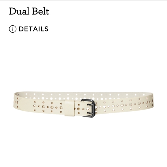 CAbi | Accessories | Cabi Cream Perforated Womens Belt | Poshmark